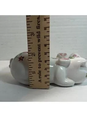 N/A | Accents | Vintage Ceramic Pig Figurine With Handpainted Floral ...